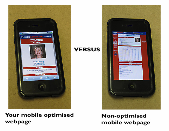 Mobile Optimised Website for Accountants